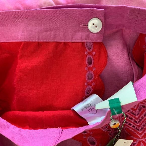 FARM Rio | Skirts | Farm Rio Red Palm Tree Richelieu Wrap Midi Skirt ...